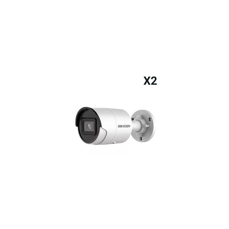 Pack x2 caméras bullet 8MP DS-2CD2046G2-I(2.8mm)(C)(O-STD)