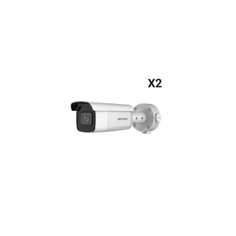Pack X2 caméra bullet 8MP HIKVISION DS-2CD3686G2T-IZS(2.7-13.5mm)