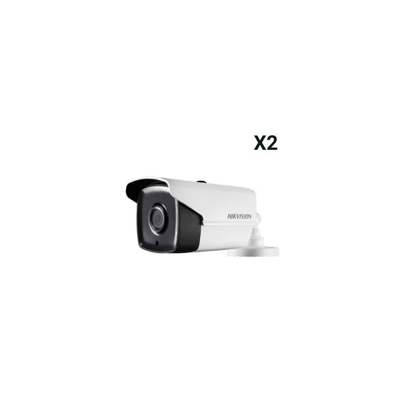 Pack X2 caméra bullet analogique DS-2CE16D0T-IT3E(2.8mm)