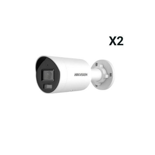 Pack x2 caméras bullet HIKVISION DS-2CD2026G2-I(2.8mm)
